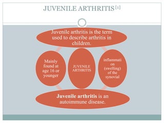 Juvenile arthritis | PPTX