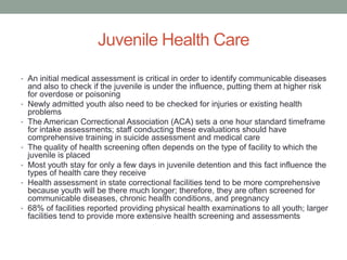 Juvenile corrections pp week 10 | PPT