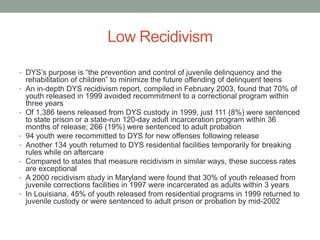 Juvenile corrections pp week 13 | PPT