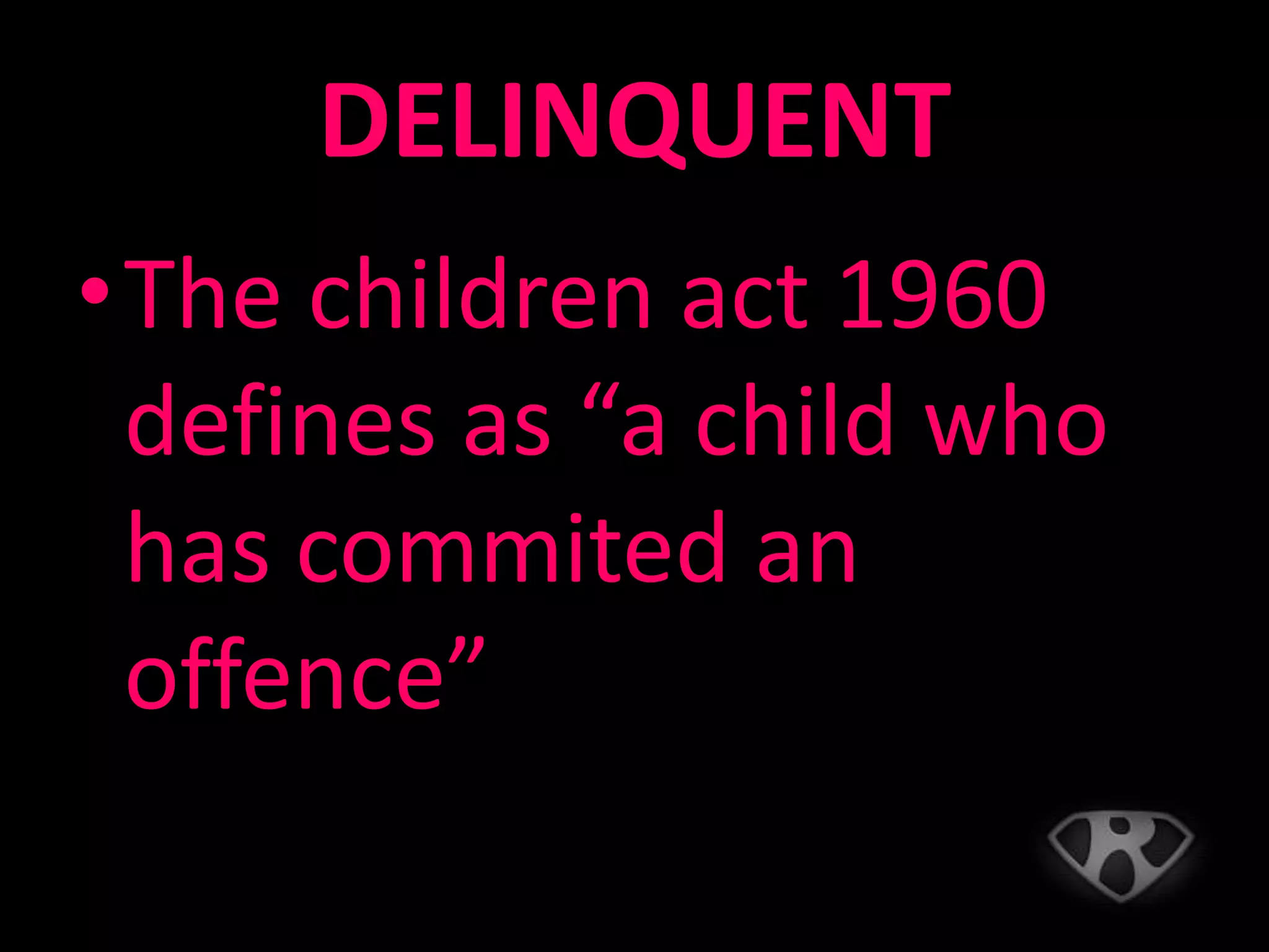 Juvenile delinquency | PPT