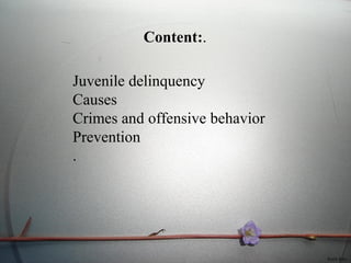 Juvenile Delinquency - Definition, Meaning, Examples, Crimes and ...