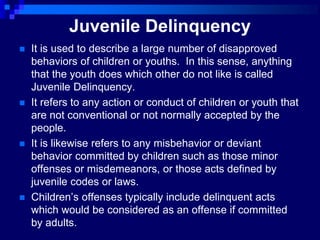 JUVENILE DELINQUENCY CAUSES AND STRUCTURE (Maridel Miralles).ppt