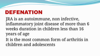 Juvenile idiopathic arthritis. JIA .pptx