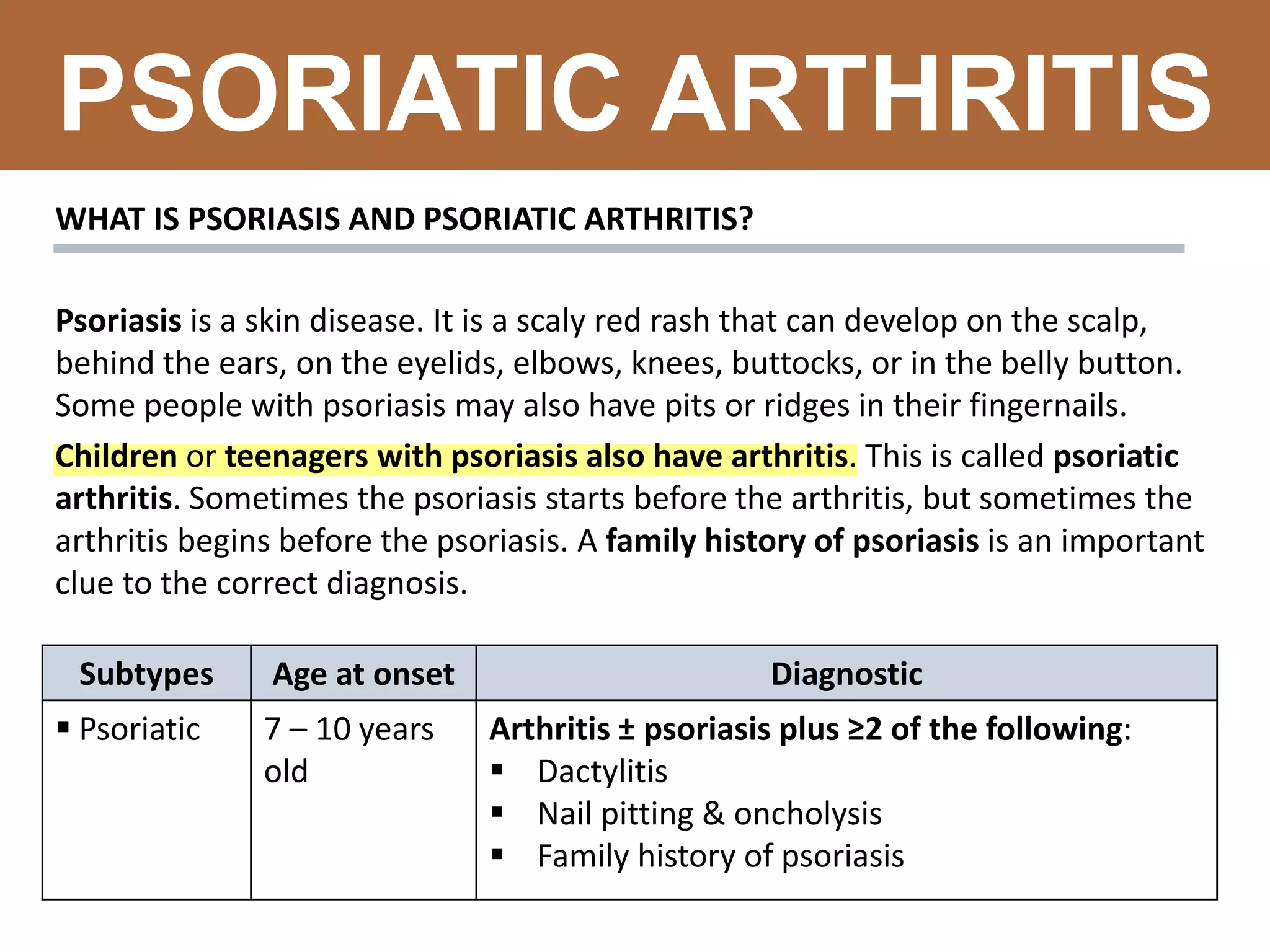 Juvenile idiopathic arthritis (JIA) | PPTX