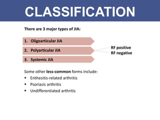 Juvenile idiopathic arthritis (JIA) | PPTX