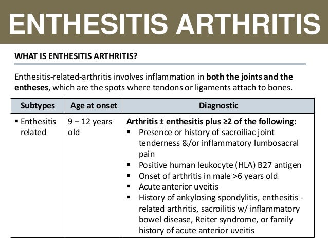Juvenile idiopathic arthritis (JIA)