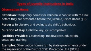 JUVENILE INSTITUTIONS IN INDIA (POLICE AND CORRECTIONAL ADMINISTRATION ...