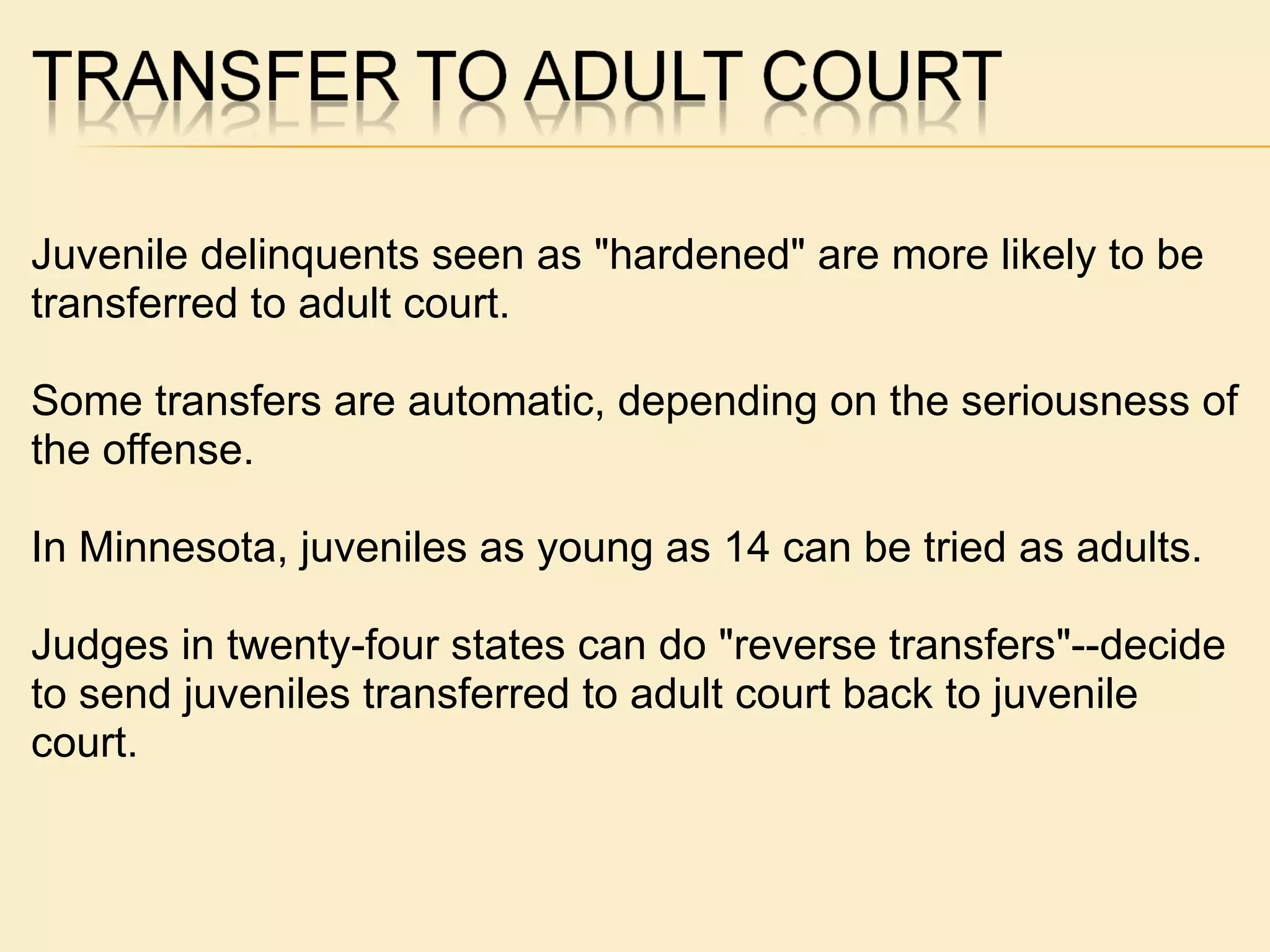 Juvenile Justice System | PPT
