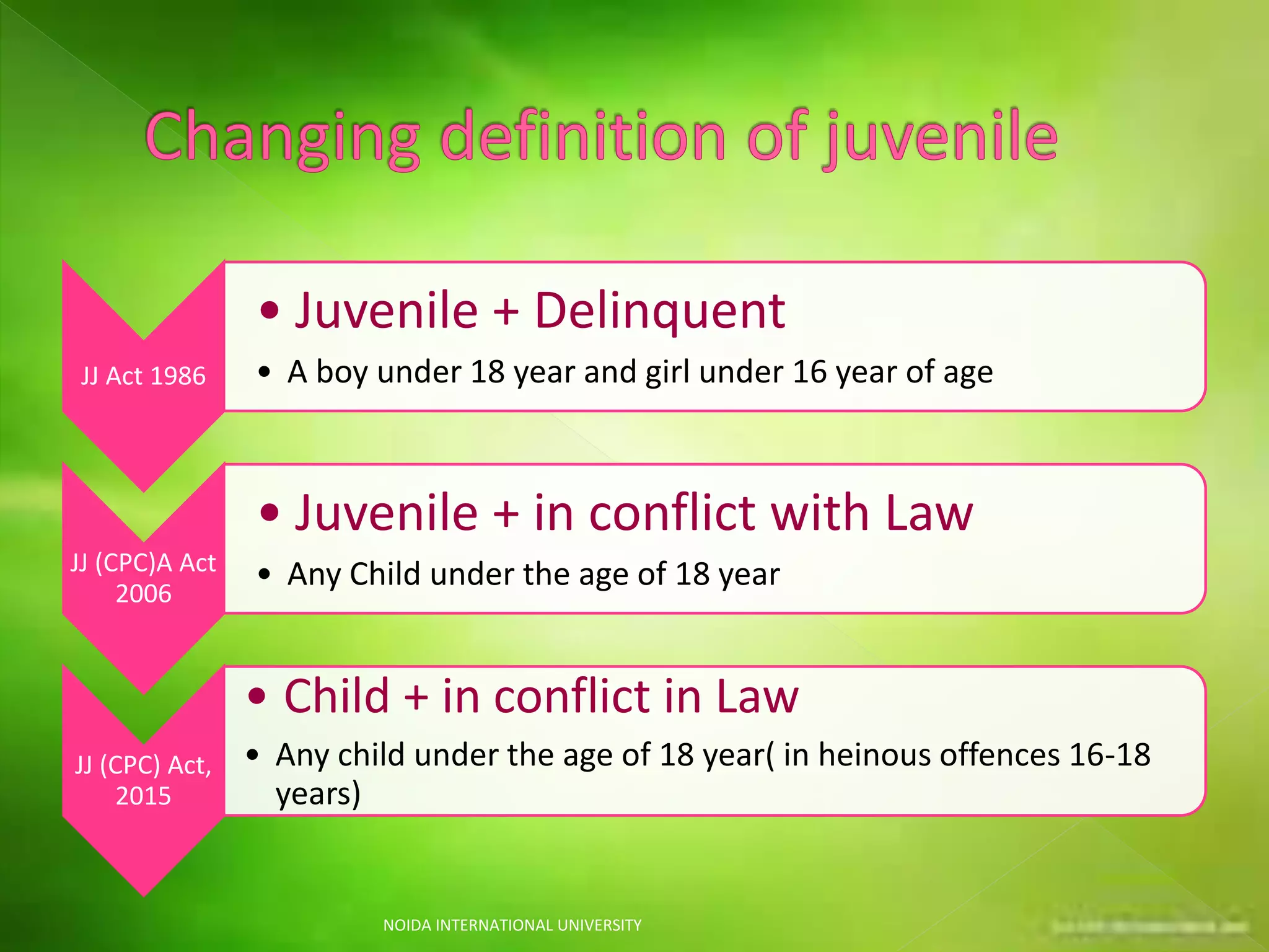 Juvenile justice system | PPTX