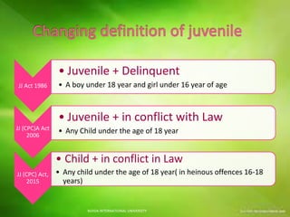 Juvenile justice system | PPTX