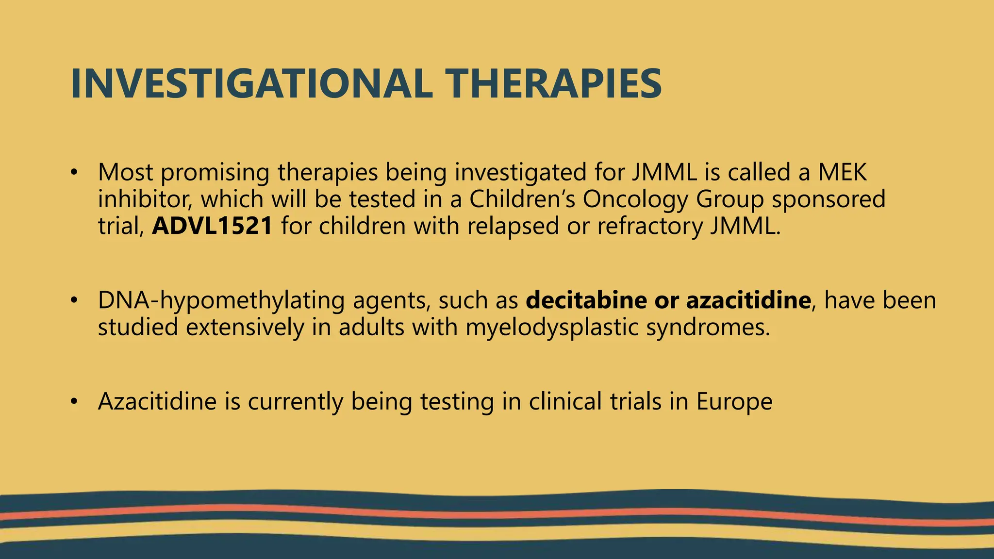 Juvenile Myelomonocytic Leukemia (JMML) | PPTX