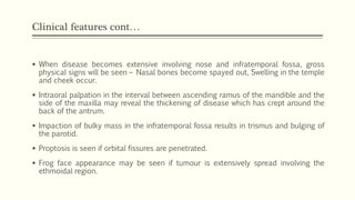 Juvenile nasopharyngeal angiofibroma | PPTX