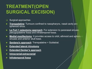 Juvenile nasopharyngeal angiofibroma | PPTX