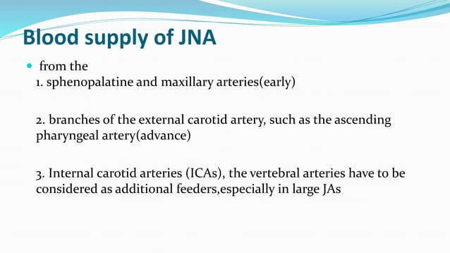 Juvenile nasopharyngeal angiofibroma | PPTX