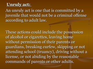 Juvenile offenders middle school | PPT | Crime & Harmful Acts to ...