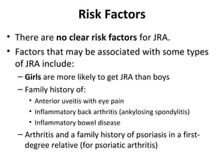 Juvenile rheumatoid arthritis | PPT