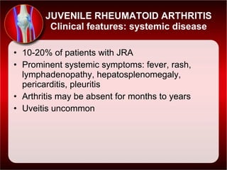 Juvenile+Rheumatoid+Arthritis+slides | PPT