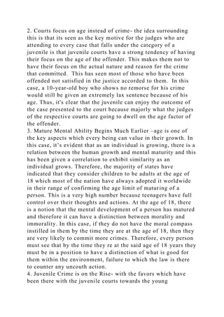 Juveniles Tried as Adults .docx