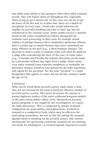 Juveniles Tried as Adults .docx