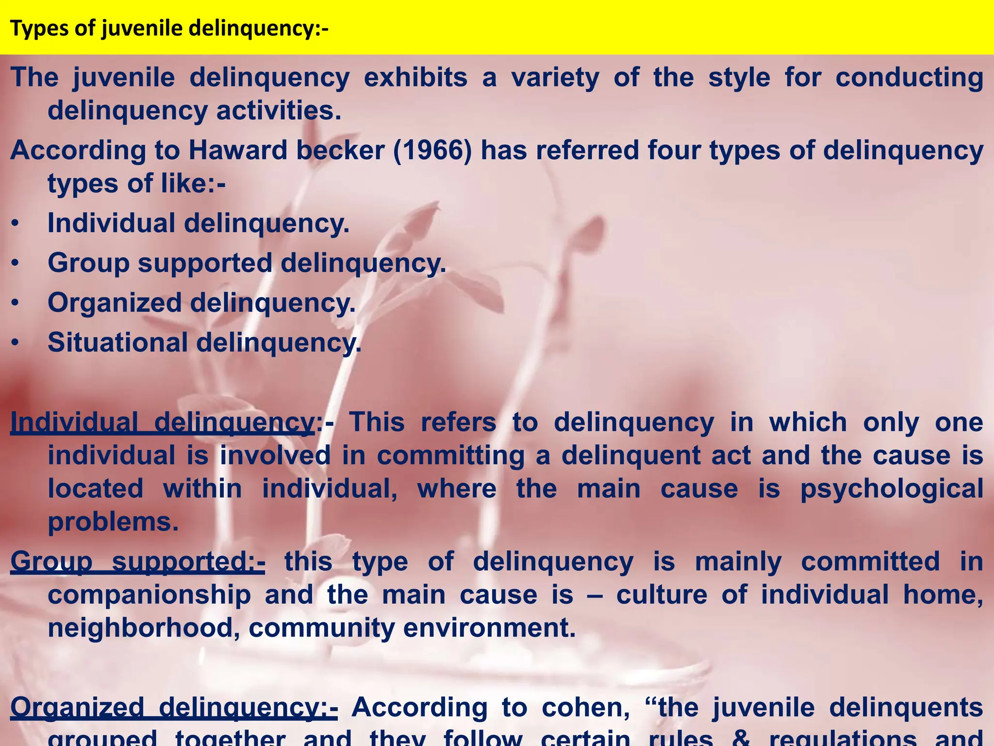 juvinile delinquency.ppt njskwkwkwkmw mmww | PPT