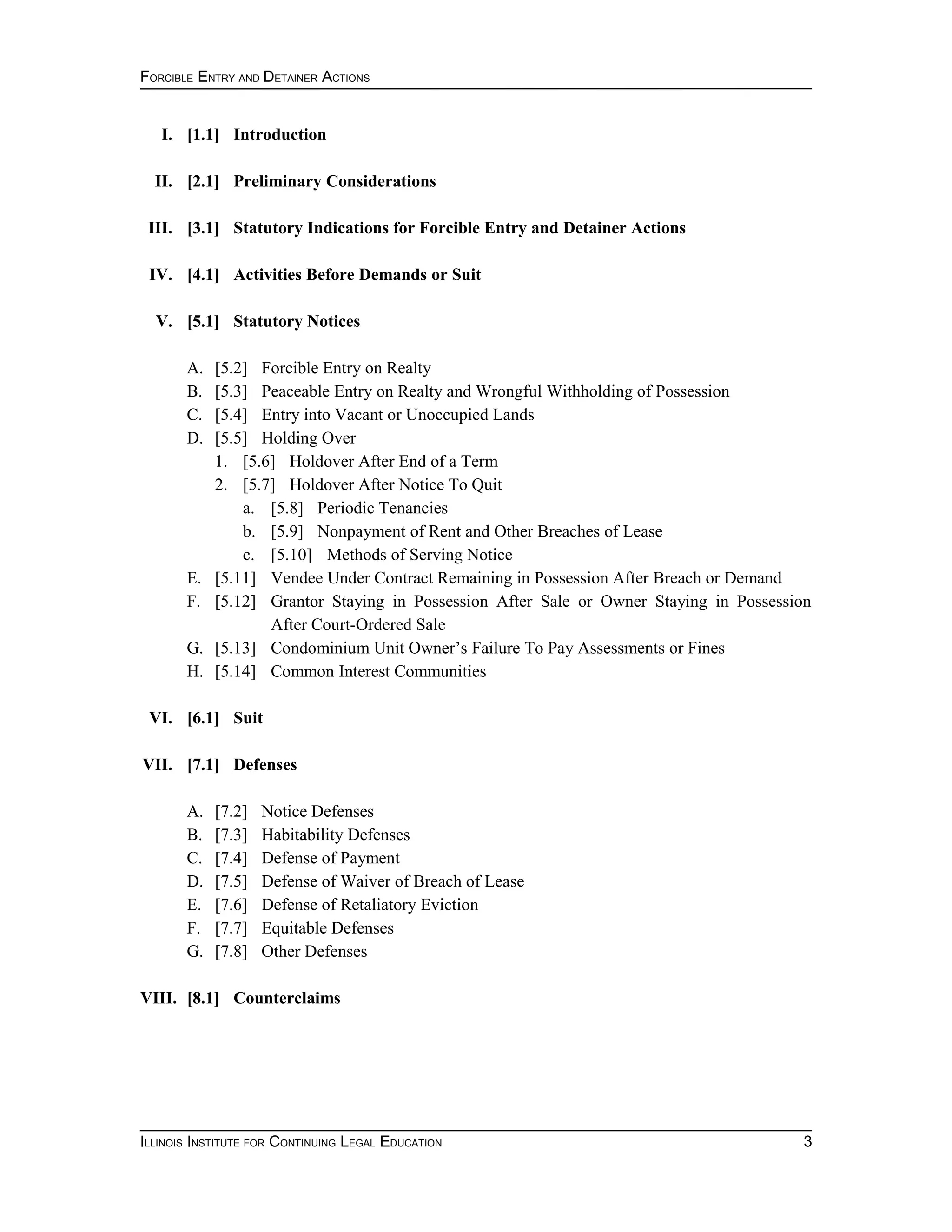 Forcible entry and detainer quick guide | DOC | Real Estate Renting and ...