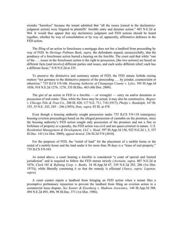 Forcible entry and detainer quick guide