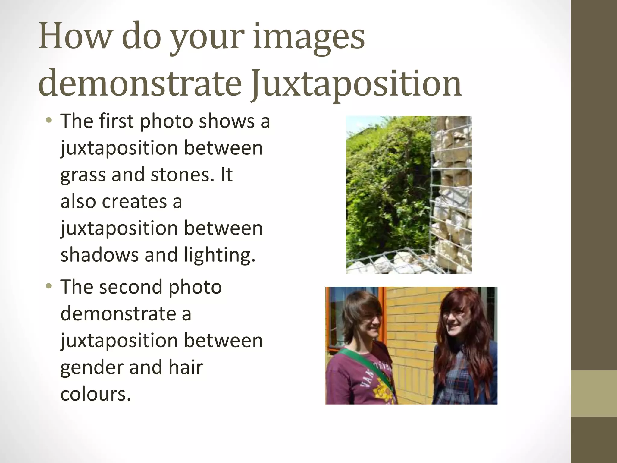 Juxtaposition Photography | PPTX