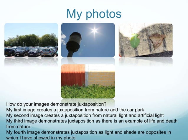 Juxtaposition work | PPT