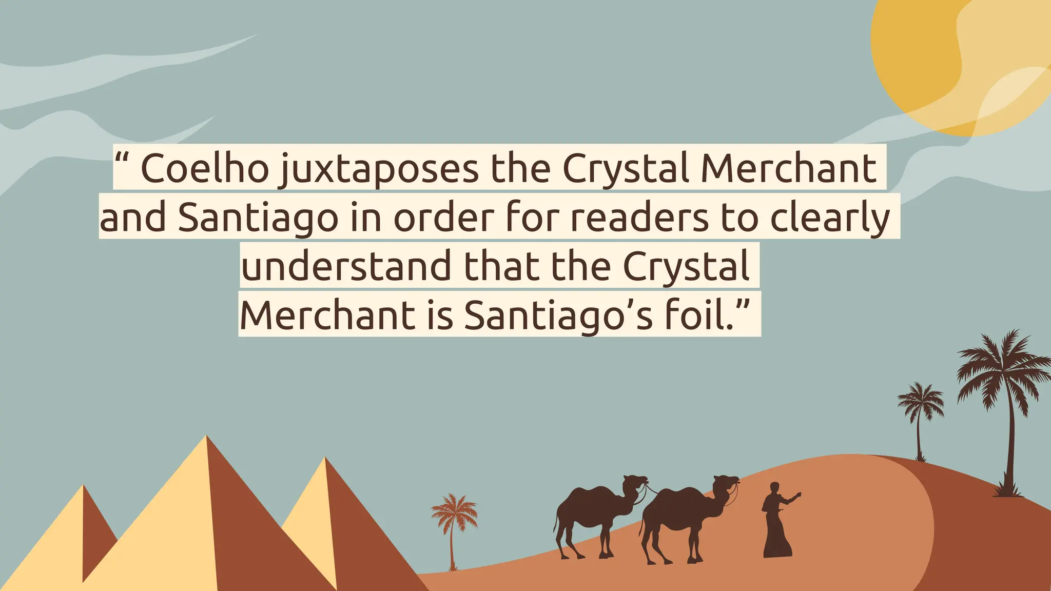 Juxtaposition presentation for the Alchemist | PPTX