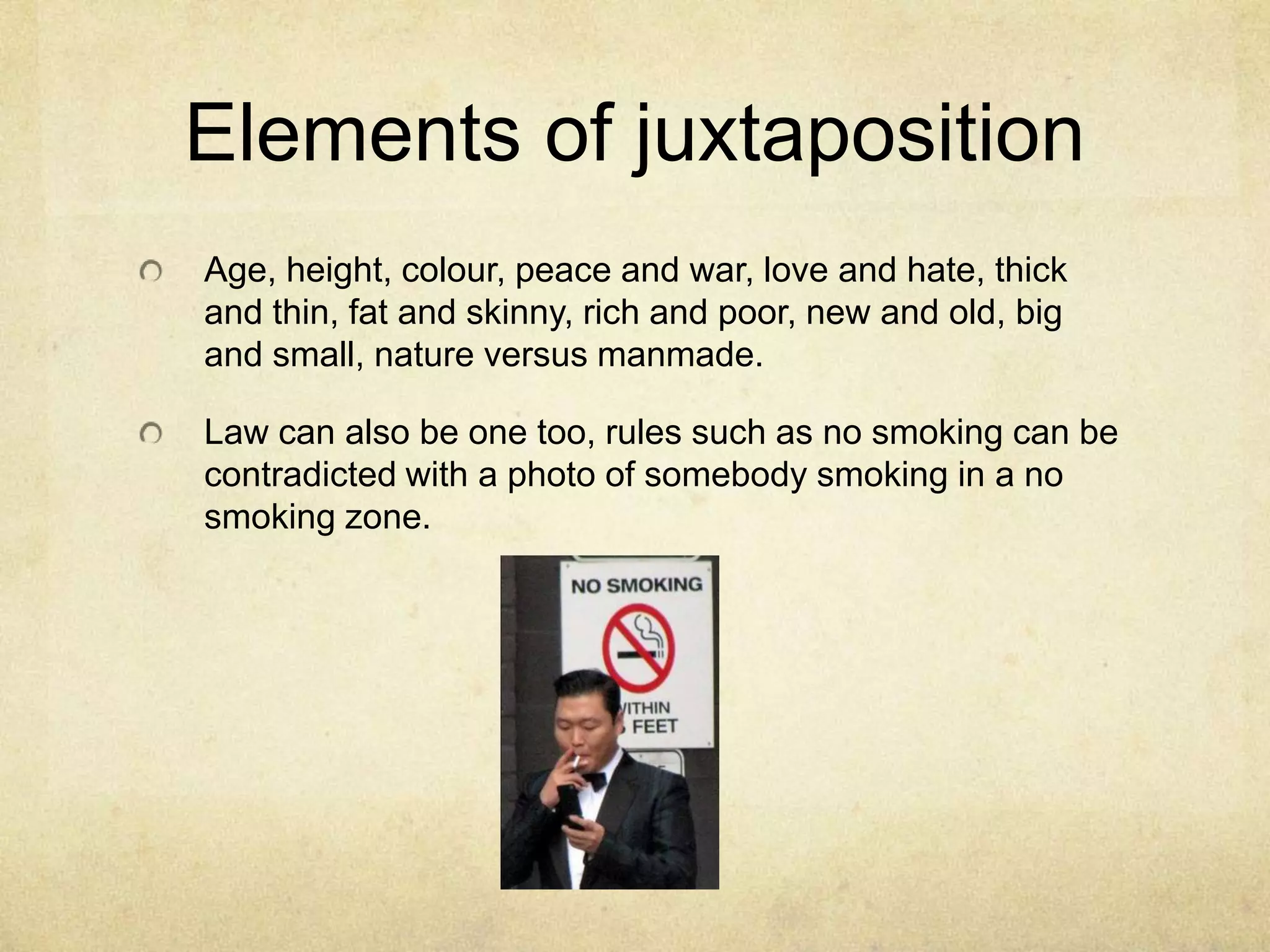 Juxtaposition powerpoint | PPTX