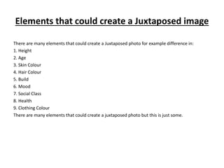 Juxtaposition powerpoint | PPTX