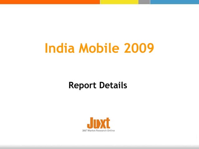 Juxt India Mobile2009 Brochure | PPT