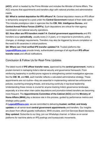 Central Government Approves Key IPS Officer Transfers: Full List & Details.pdf