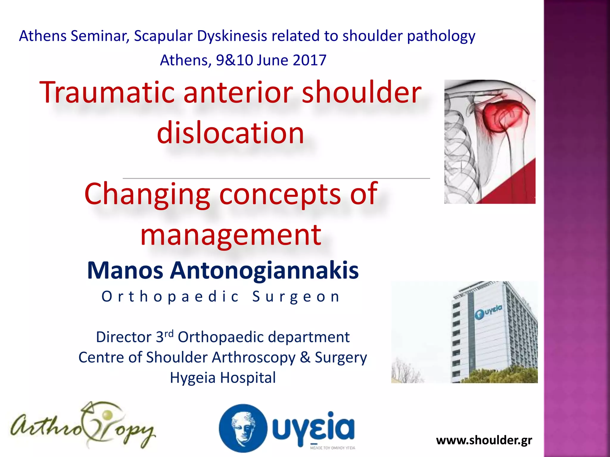 Traumatic shoulder dislocation 2017 kat | PPT