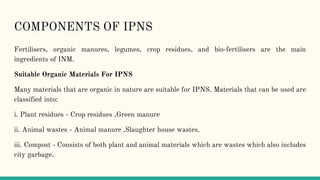 INM ( INTEGRATED NUTRIENT MANAGEMENT) - IPNS .pptx
