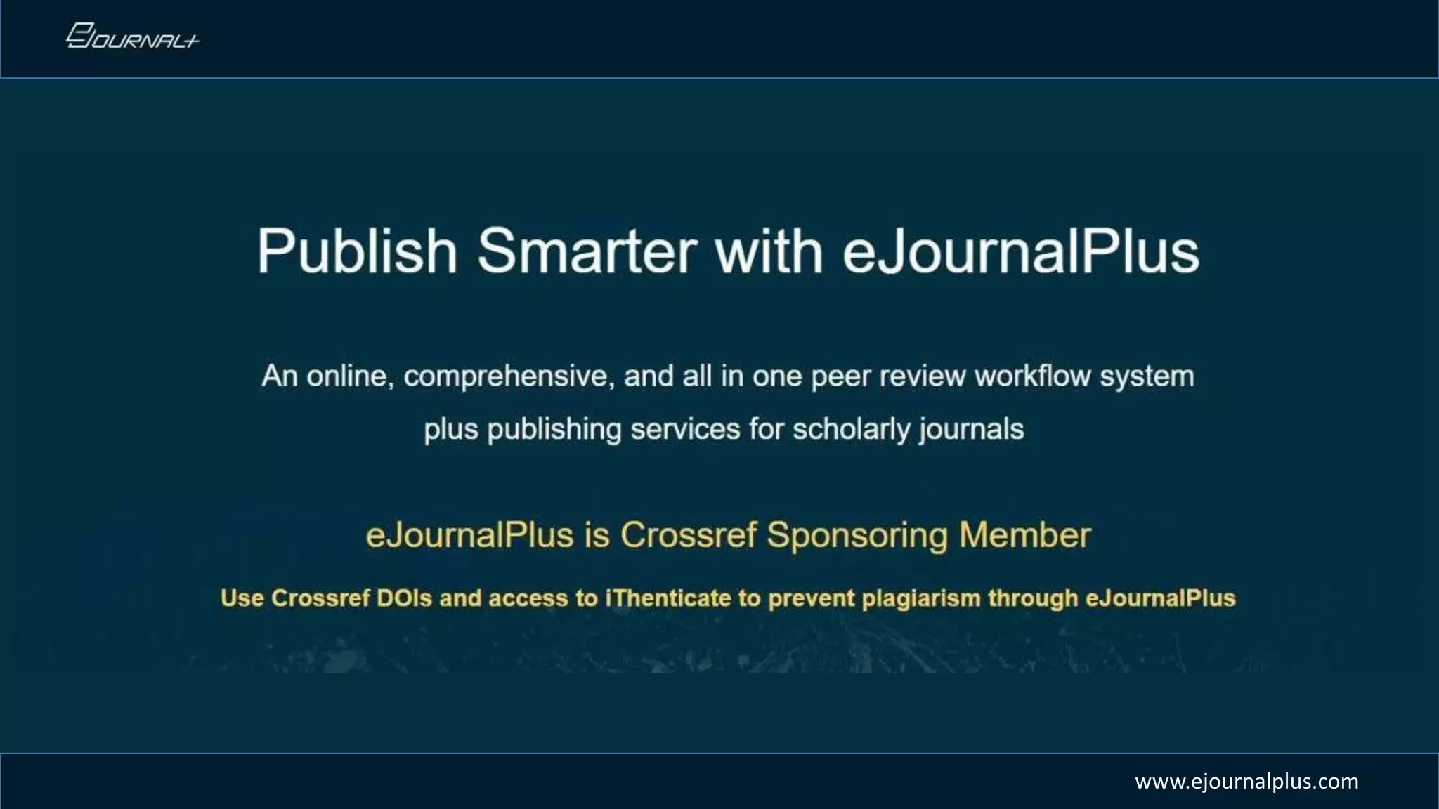 E journalplus, quick tour | PPT