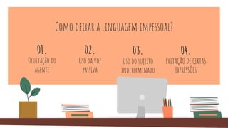 Linguagem impessoal | PDF
