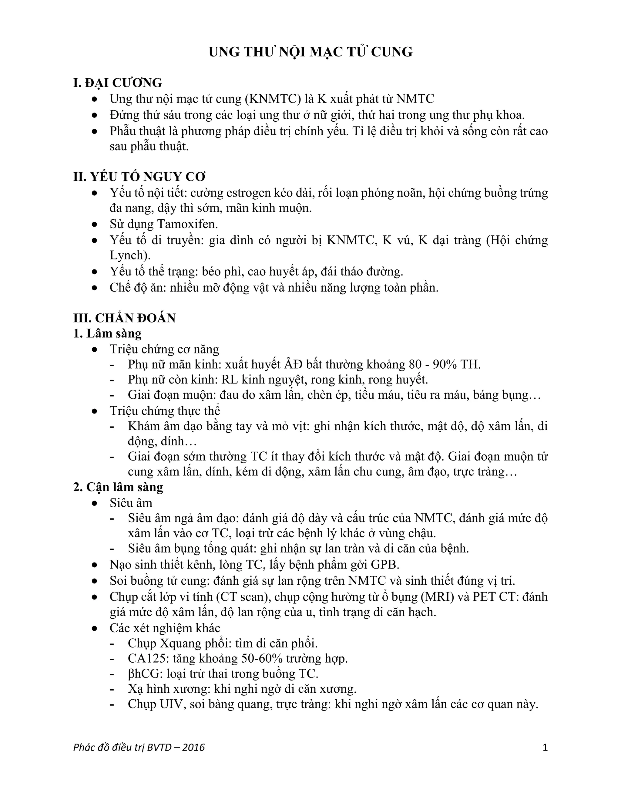 Ung thư nội mạc tử cung | PDF