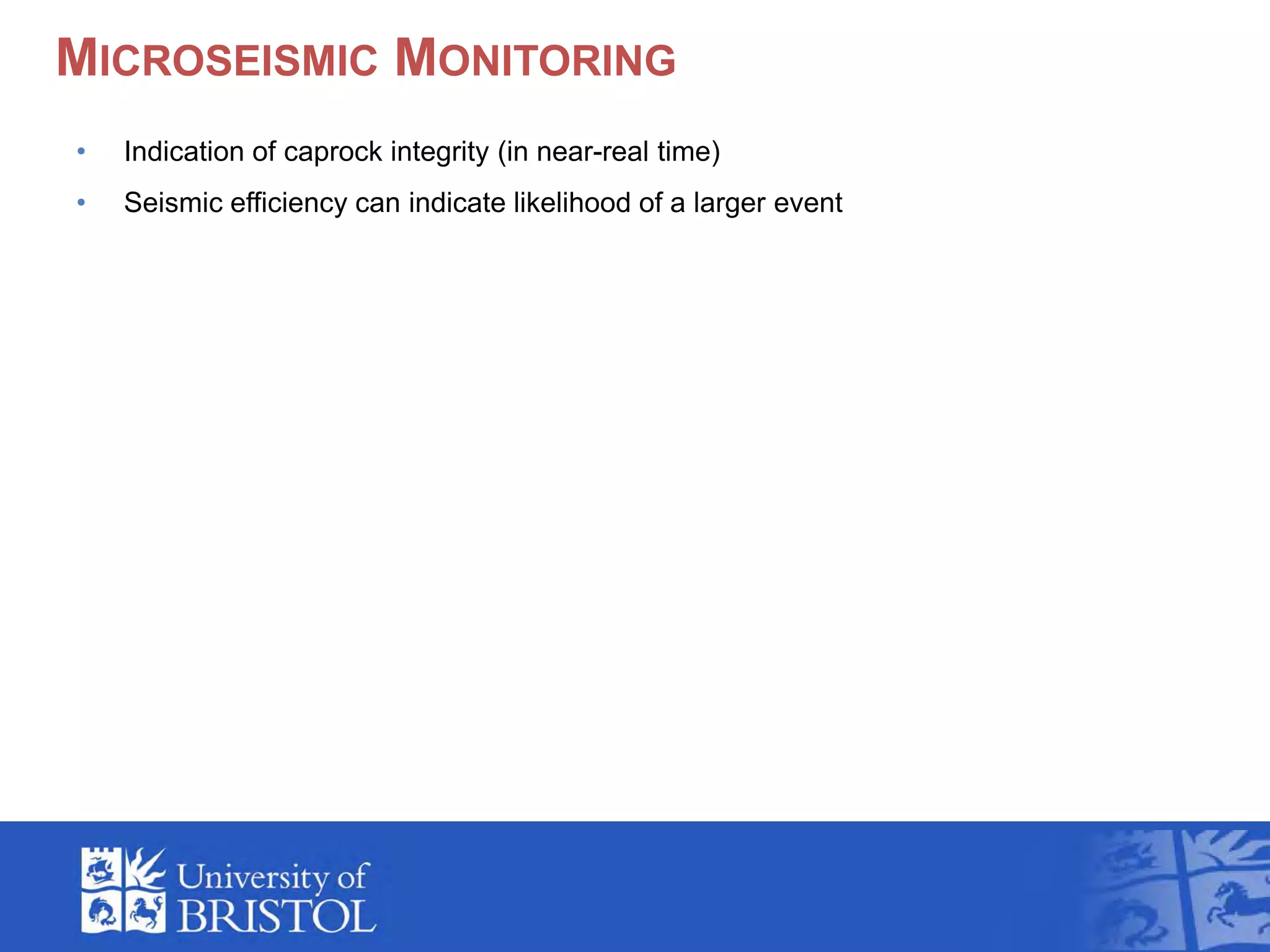 Induced Seismicity and CCS - presentation by James Verdon of the ...