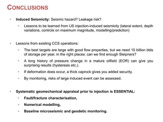 Induced Seismicity and CCS - presentation by James Verdon of the ...