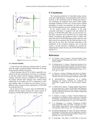 Application of statcom to increase transient stability of wind farm | PDF | Computer Networking ...