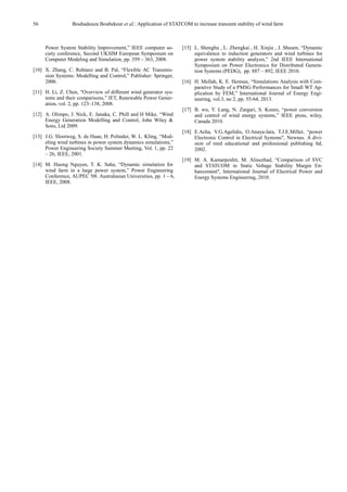 Application of statcom to increase transient stability of wind farm | PDF | Computer Networking ...