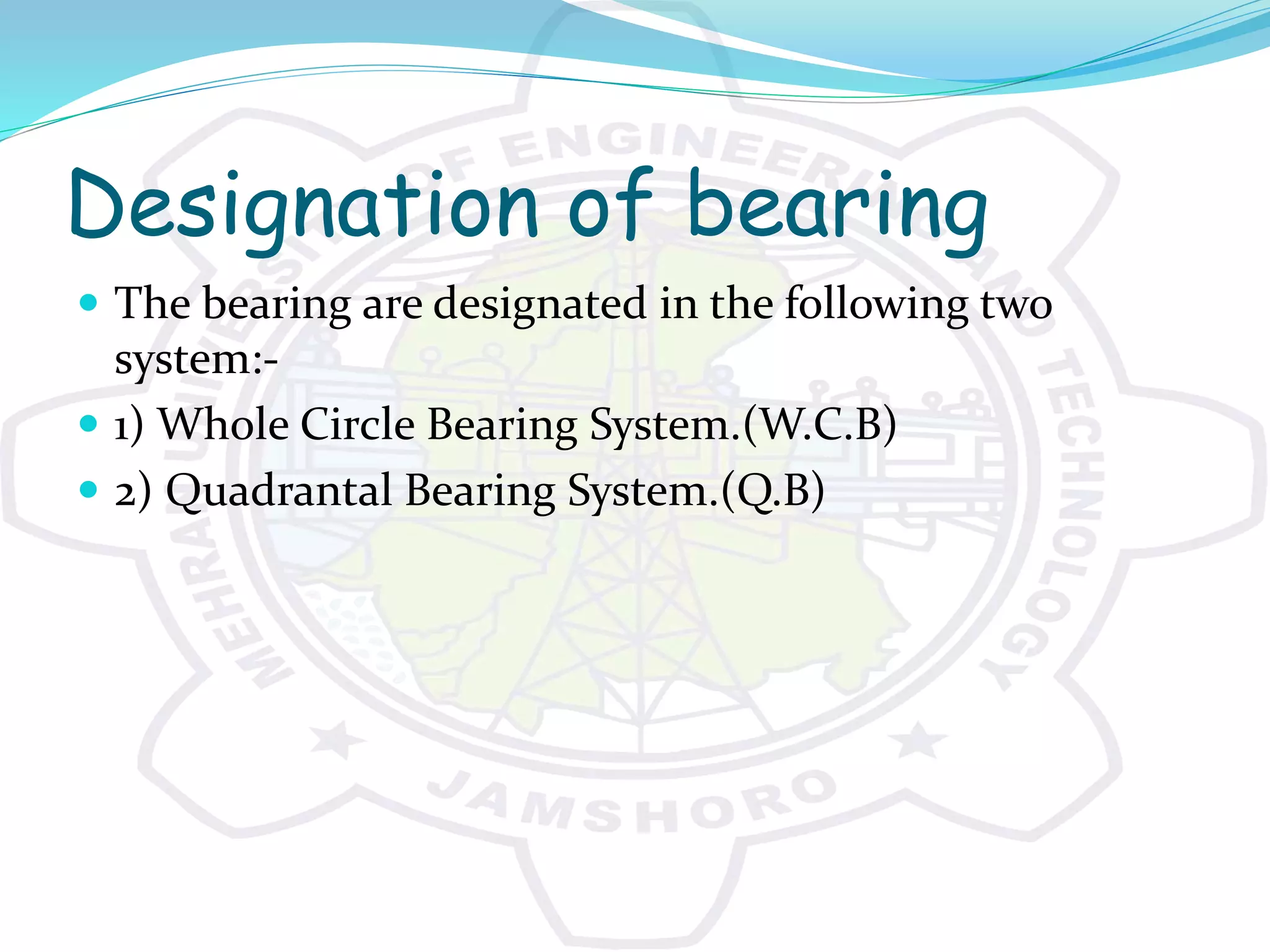 BEARING AND ITS TYPES | PPTX