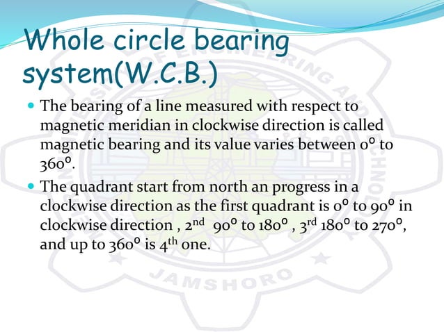 BEARING AND ITS TYPES | PPTX | Geography | Science