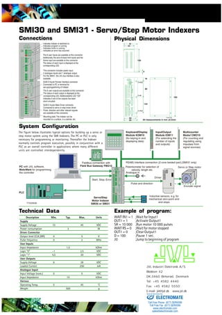 JVL Servo/Step Motor Indexers SMI30 and SMI31 | PDF
