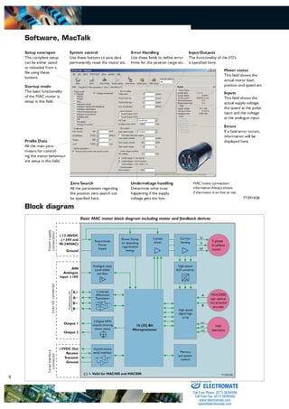 JVL AC-Servo Motor with Integrated Driver MAC50, 95, 140 and 141 | PDF