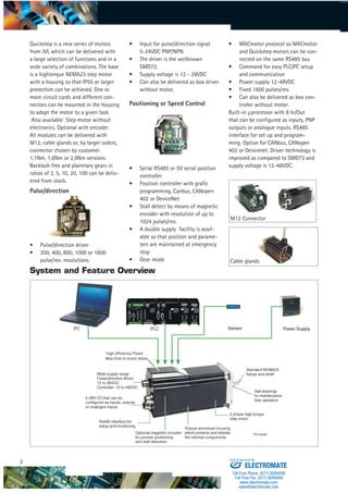 JVL QuickStep Motor with Integrated Driver MIS231,MIS232 and MIS234 | PDF