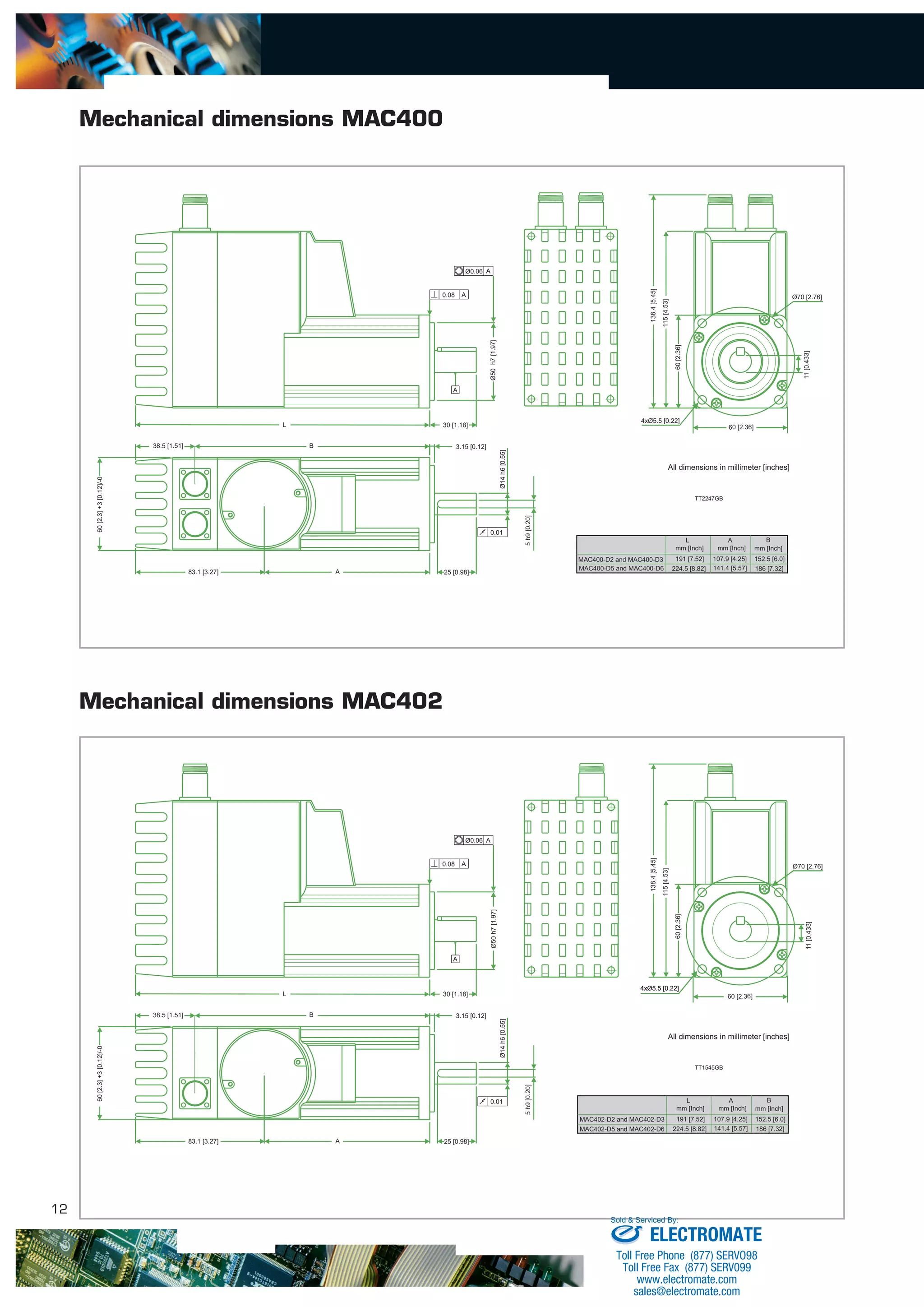 JVL The MAC Motor AC-Servo Motors with Integrated Driver | PDF