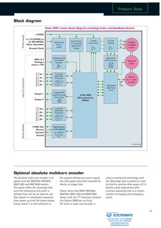 JVL The MAC Motor AC-Servo Motors with Integrated Driver | PDF
