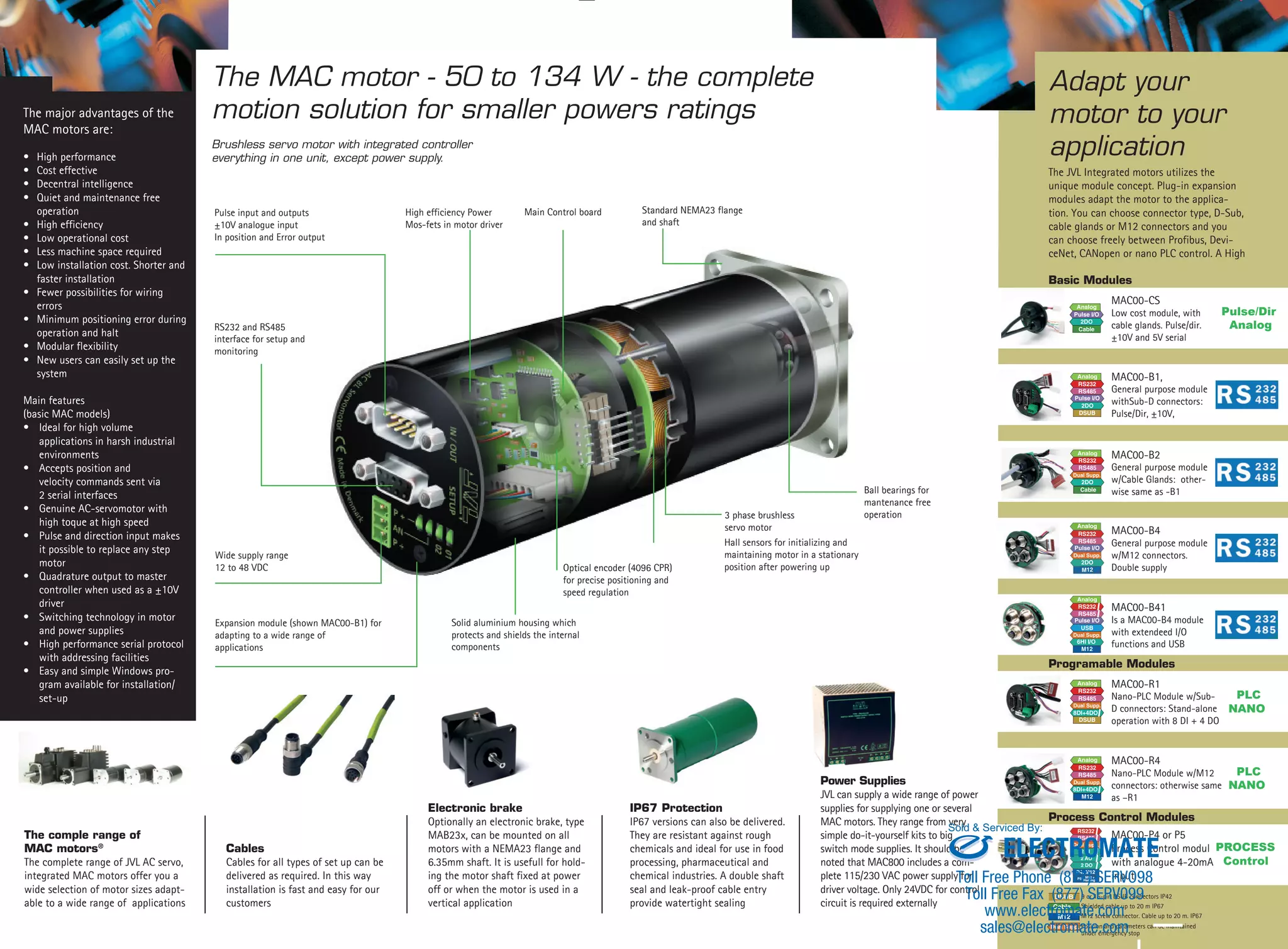JVL Mac Servo Brochure | PDF